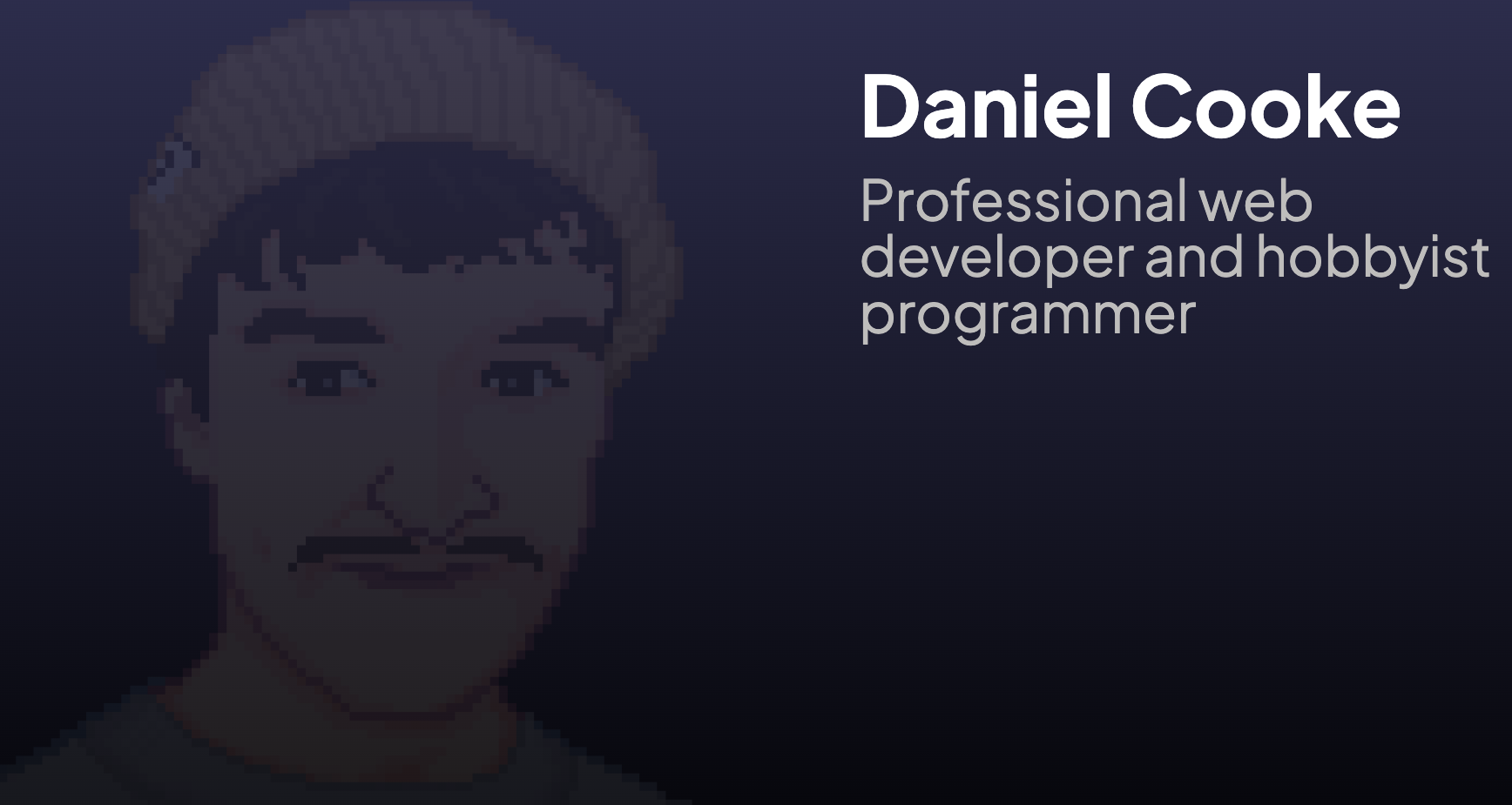 Daniel Cooke - Full stack developer